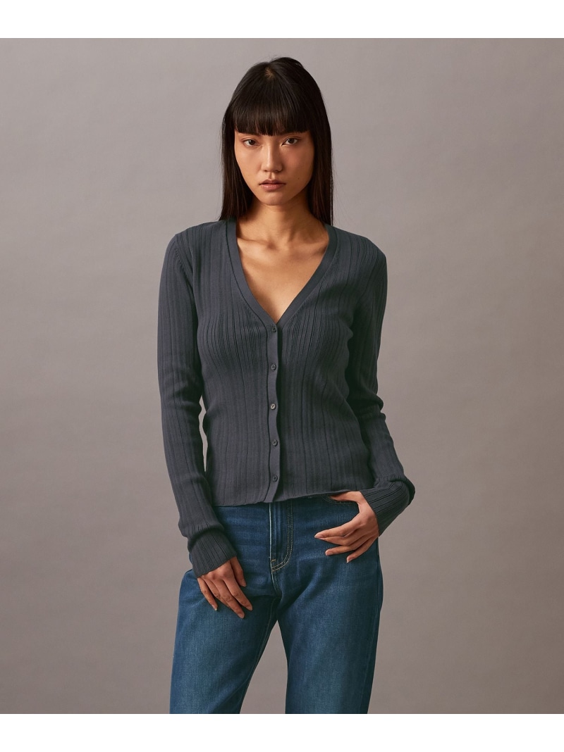 【楽天市場】【公式ショップ】 カルバンクライン コットリブカーディガン Calvin Klein Jeans 47B359G Calvin ...