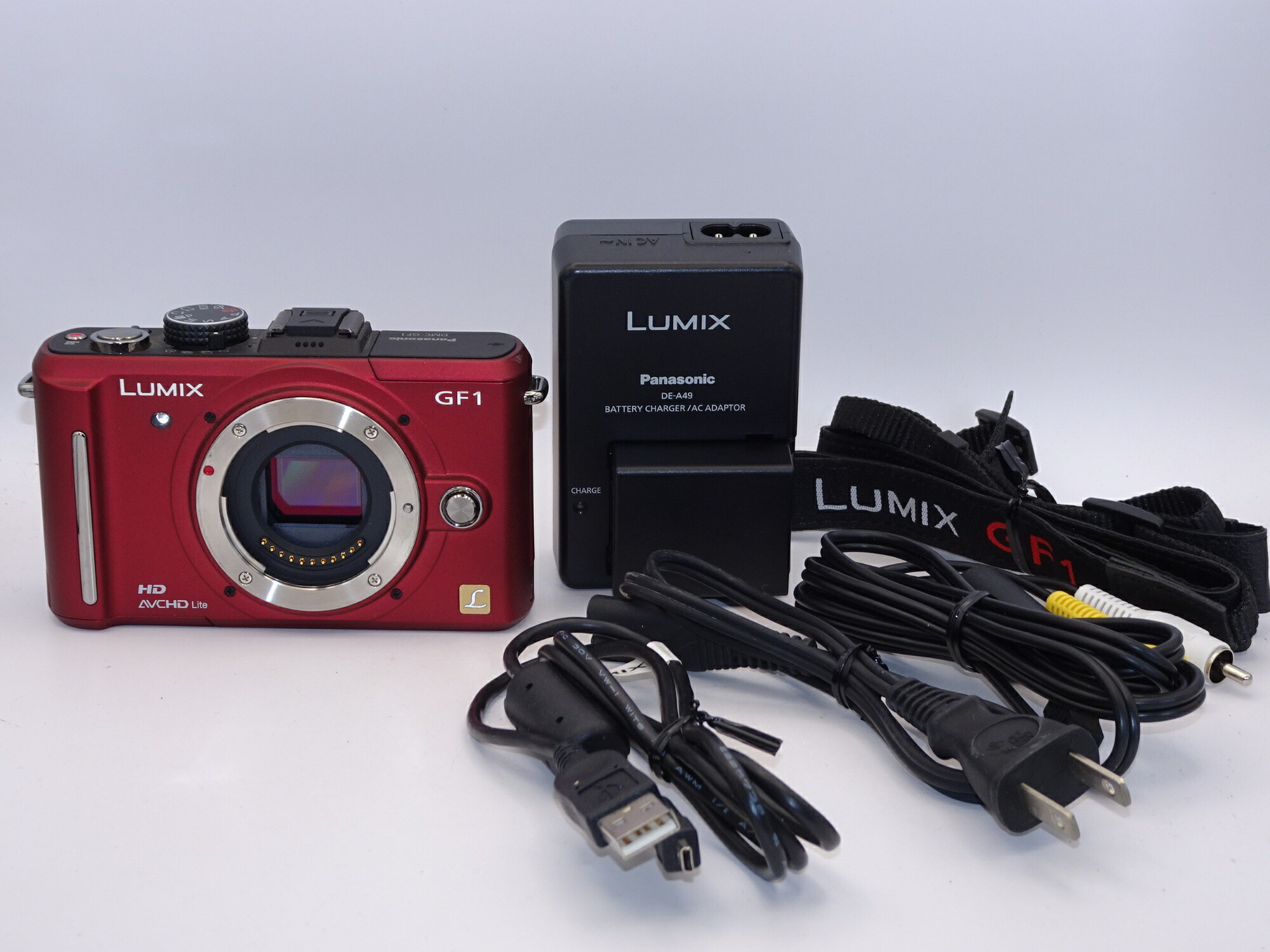 【楽天市場】【中古】【外観並級】Panasonic LUMIX GF1 ボディ DMC-GF1 レッド：百獣の買取王カメライオン