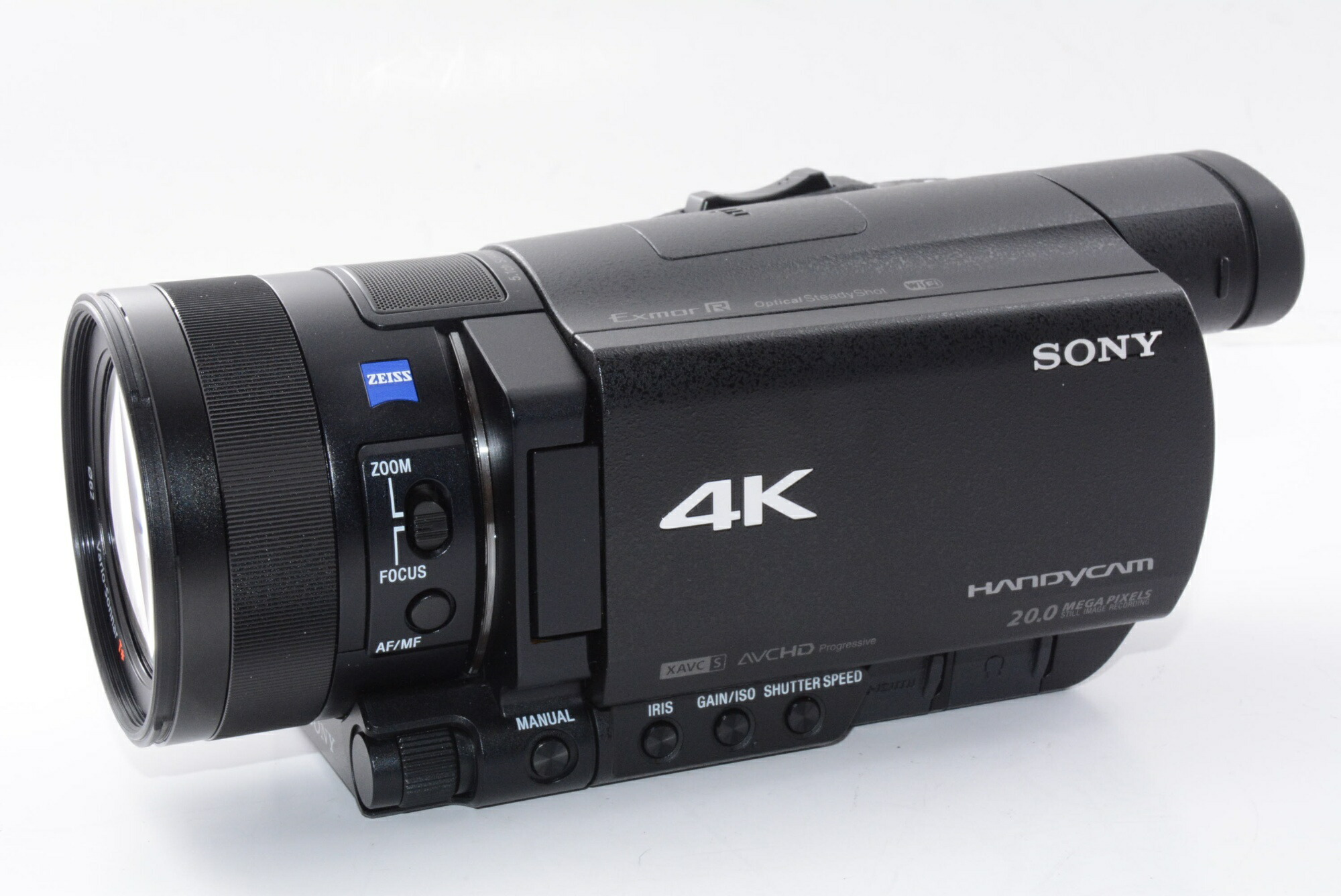 【楽天市場】【中古】【外観ほぼ新品】ソニー SONY ビデオカメラ FDR-AX100 4K 光学12倍 ブラック Handycam FDR ...