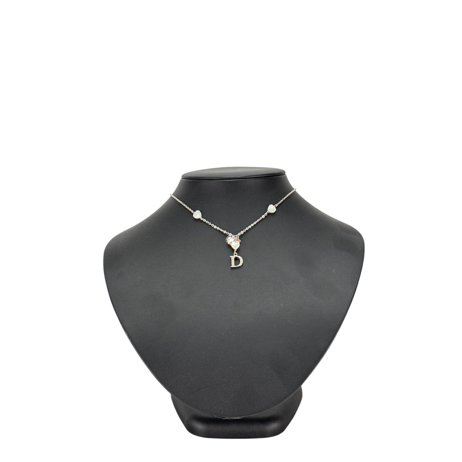 【楽天市場】【中古】 Christian Dior クリスチャンディオール ロゴ ハート シェル ネックレス 箱付き：CamelliaVintage