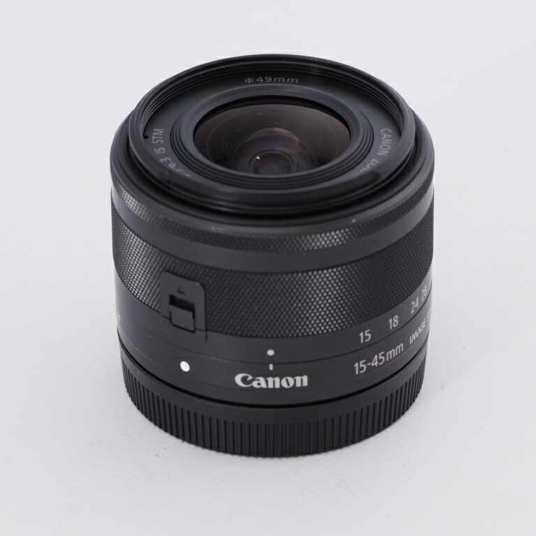 【楽天市場】Canon キヤノン 標準ズームレンズ EF-M15-45mm F3.5-6.3IS STM(グラファイト) ミラーレス一眼対応 ...
