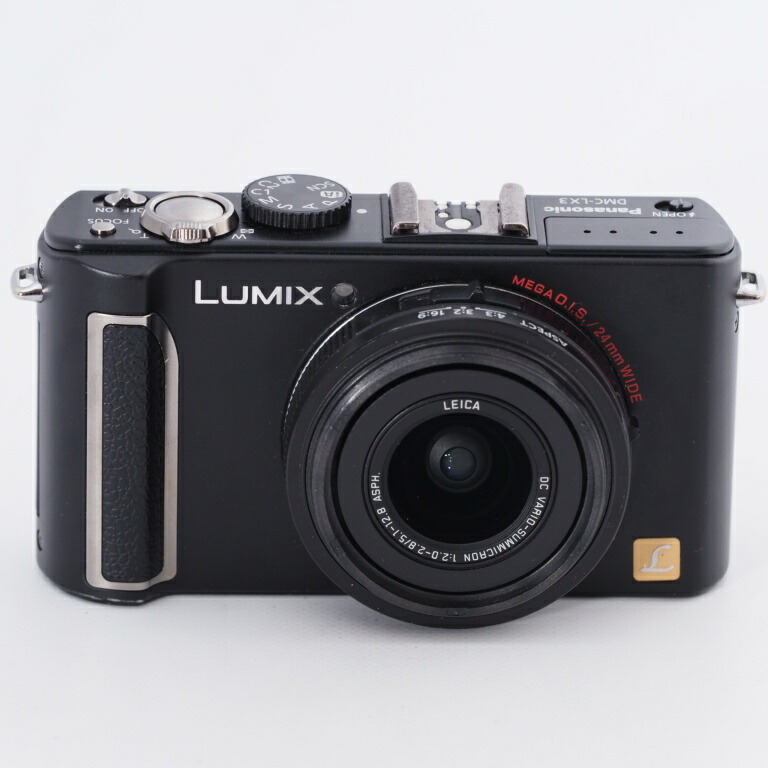 【楽天市場】Panasonic パナソニック デジタルカメラ LUMIX (ルミックス) LX3 ブラック DMC-LX3-K #9569：カメラ本舗