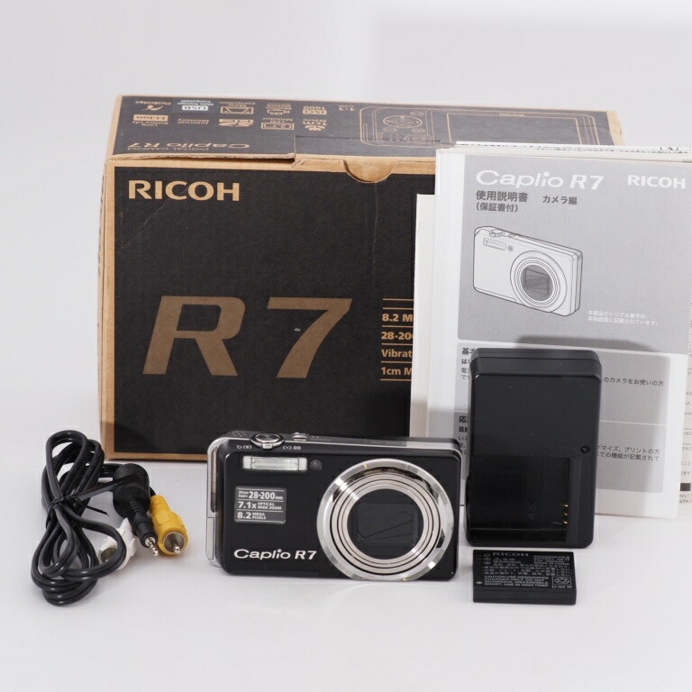 【楽天市場】RICOH リコー コンパクトデジタルカメラ Caplio (キャプリオ) R7 ブラック 800万画素 光学7.1倍ズーム ...