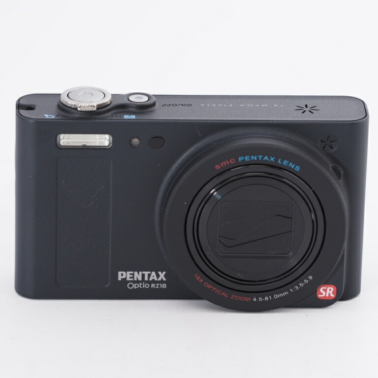 【楽天市場】PENTAX ペンタックス コンパクトデジタルカメラ Optio RZ18 ブラック 1600万画素 25mm 光学18倍ズーム ...