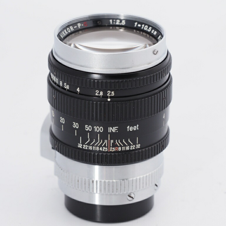 【楽天市場】Nikon ニコン NIKKOR-P C 10.5cm 105mm f2.5 L39マウント ファインダー付属 日本光学 ...