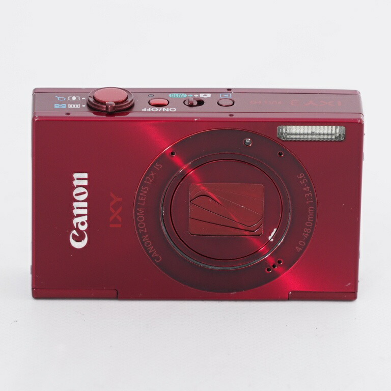 【楽天市場】Canon キヤノン コンパクトデジタルカメラ IXY 3 約1010万画素 光学12倍ズーム レッド IXY3(RE ...