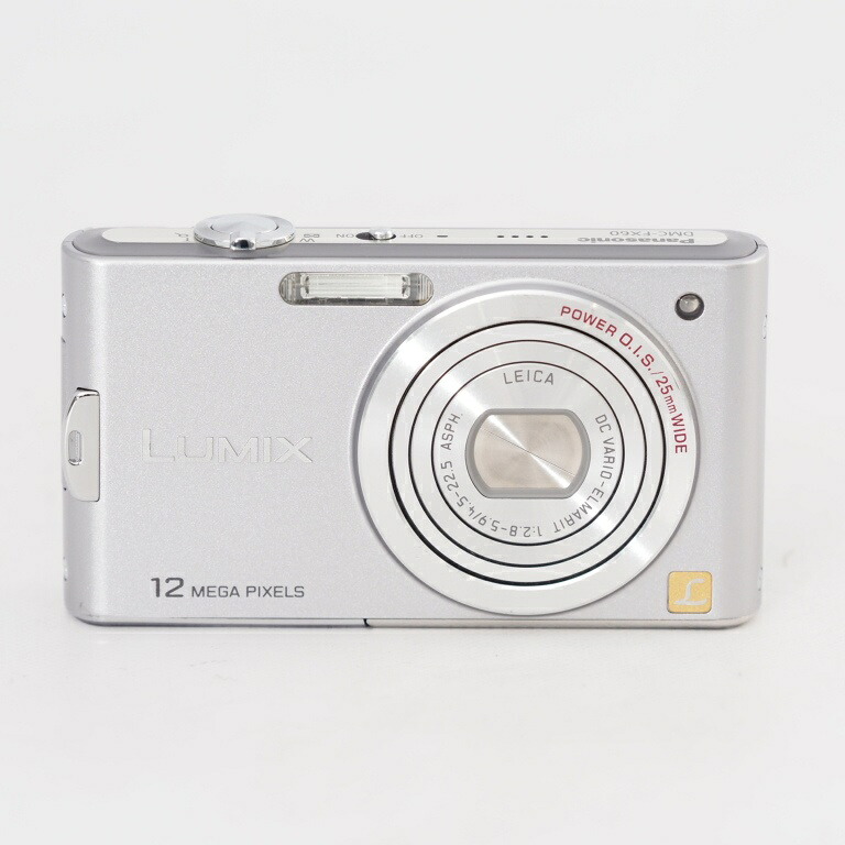 【楽天市場】Panasonic パナソニック デジタルカメラ LUMIX (ルミックス) FX60 プレシャスシルバー DMC-FX60-S ...
