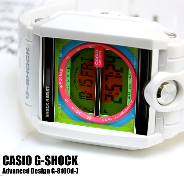 【楽天市場】カシオ CASIO G-SHOCK Gショック 腕時計 アドバンスドデザイン G-8100D-7：CAMERON
