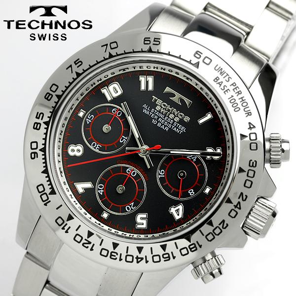 【楽天市場】TECHNOS テクノス メンズ クロノグラフ 腕時計 TBM634SB：CAMERON