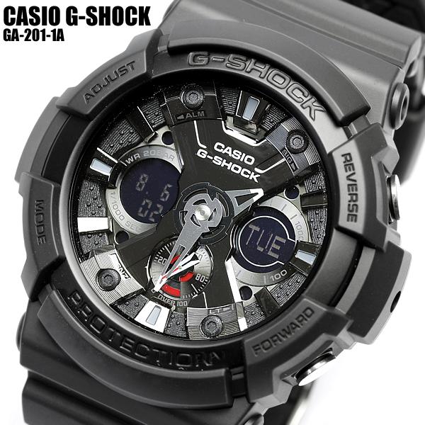 【楽天市場】【訳あり・BOXに傷、汚れ、凹みあり】 G-SHOCK Gショック CASIO カシオ ジーショック メンズ GA-201-1A ...