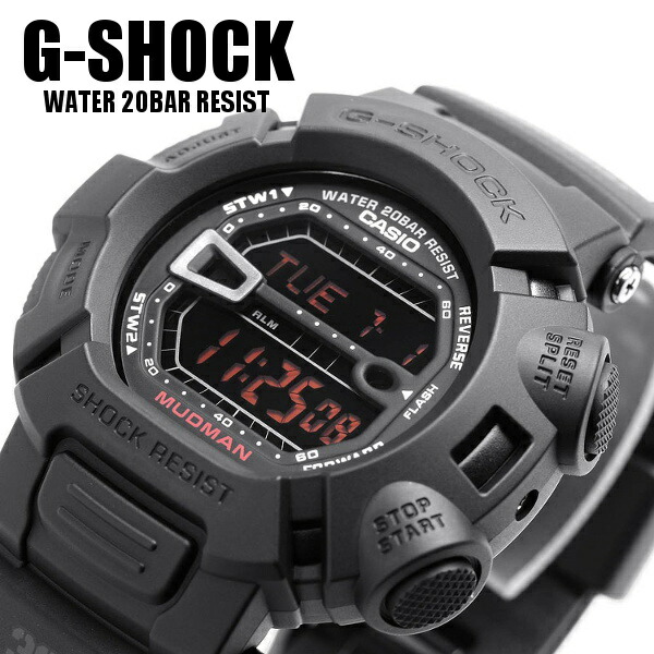 【楽天市場】CASIO カシオ Gショック G-SHOCK 腕時計 G-9000MS-1 メン・イン・ラスティブラック MEN'S うでどけい ...