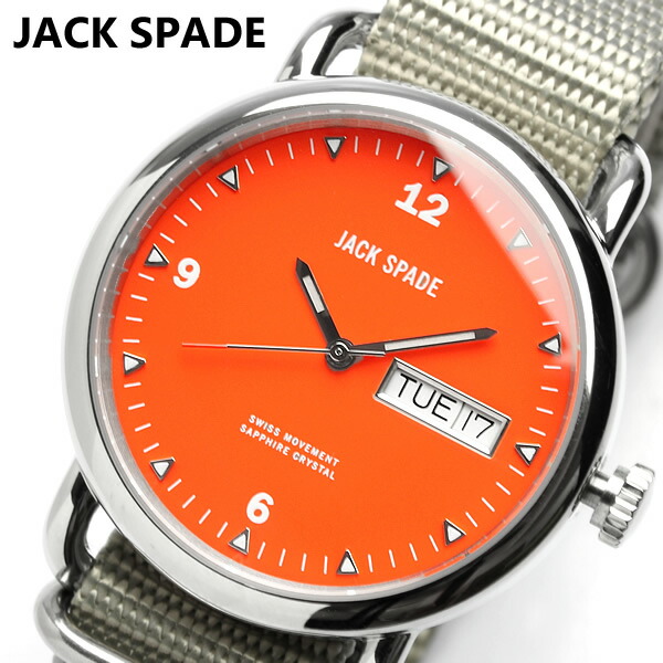 【楽天市場】【JACK SPADE】【ジャックスペード】 腕時計 ナイロン オレンジ メンズ Kate Spade ケイト スペード 系列 ...