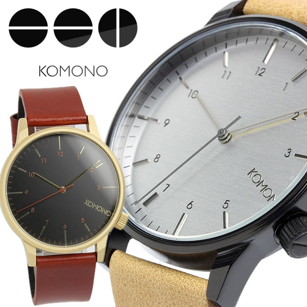 【楽天市場】KOMONO コモノ 腕時計 クオーツ メンズ レディース ユニセックス シンプル ファッション WINSTON REGAL 3 ...