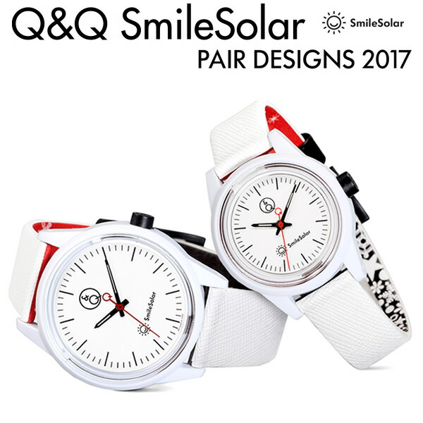 【楽天市場】【送料無料】Q＆Q SmileSolar スマイルソーラー 腕時計 メンズ レディース ペアウォッチ 10気圧防水 ...