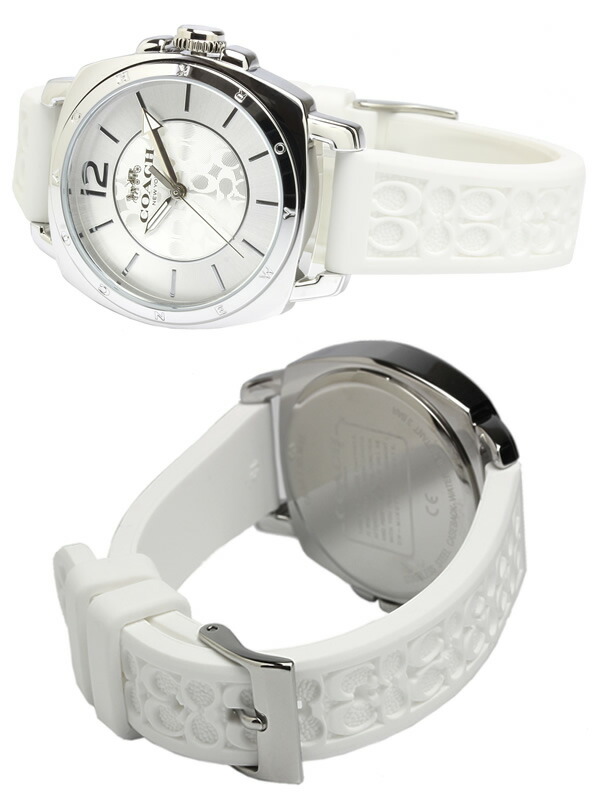 【楽天市場】COACH コーチ 腕時計 時計 レディース ボーイフレンド ホワイト シリコン 14503146：CAMERON