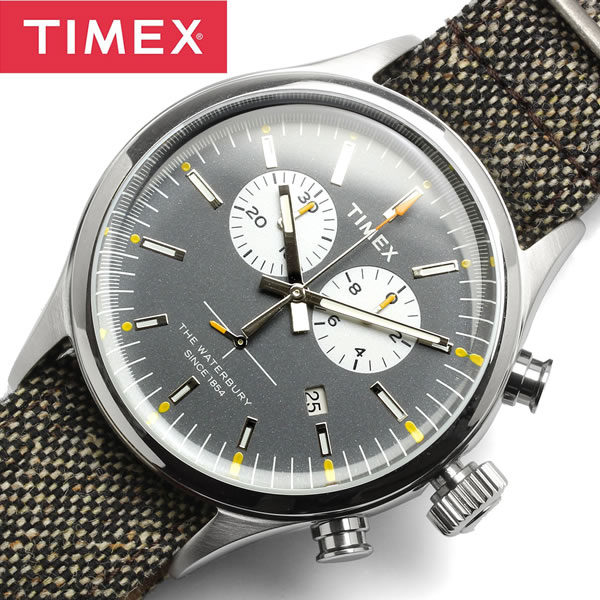 【楽天市場】TIMEX タイメックス 腕時計 WATERBURY クロノグラフ メンズ ナイロン ナトーベルト おしゃれ 人気 ウォッチ ...