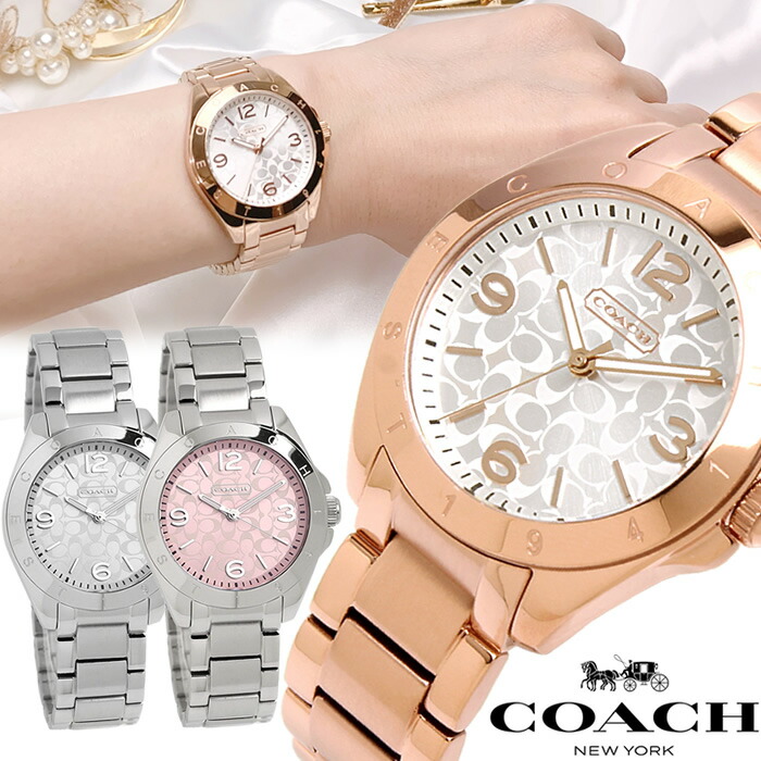 【楽天市場】COACH コーチ 腕時計 レディース ステンレスベルト 女性用 ブランド 時計 人気 コーチ TR1STEN トリステン ...