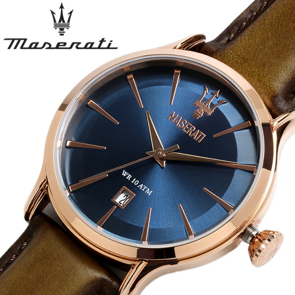 【楽天市場】Maserati マセラッティ 腕時計 メンズ レザーベルト 10気圧防水 ギフト r8851118001：CAMERON