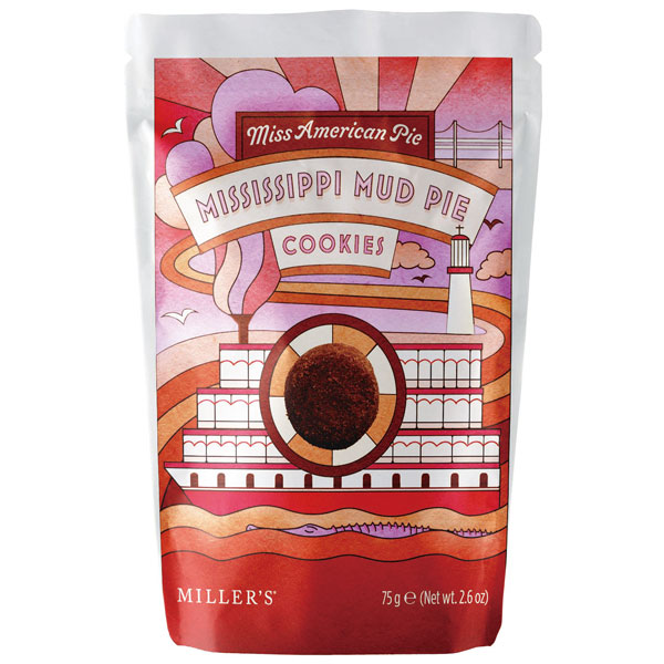 【楽天市場】【2袋】ミラーズ ミスアメリカンパイ ミシシッピーマッドパイクッキー 75g【メール便配送(ポスト投函)、代引不可】：カナディアン ギャラリー