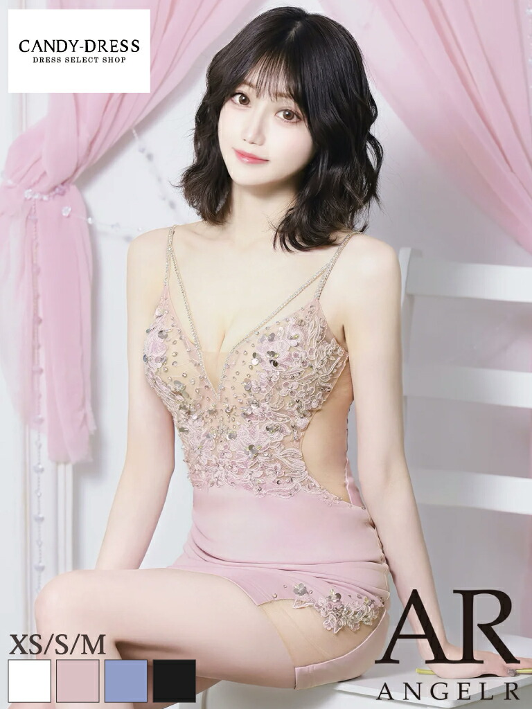 【楽天市場】【予約】【AngelR / エンジェルアール】 ストレッチ/ フラワー刺繍レース/ ビジュー/ サイド透け/ キャミ/ タイト/ ミニドレス/ ワンピース/ キャバドレス ...