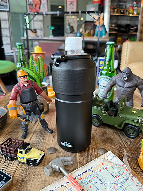 【楽天市場】ポストジェネラル ダブルウォール 保冷 保温 ペットボトルホルダー 500ml～650ml （ブラック） 真空断熱2重構造 ...