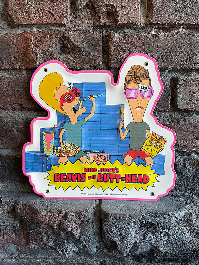 【楽天市場】ミニサイズ エンボスティンサイン MTV ビーバス＆バットヘッド （XXXムービー） アメリカン雑貨 アメリカ雑貨 キャラグッズ ...