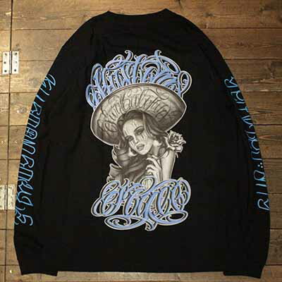 【楽天市場】KUSTOMSTYLE SO-CAL(カスタムスタイルソーキャル)"SUR CALIFAS II" LONG SLEEVE T ...