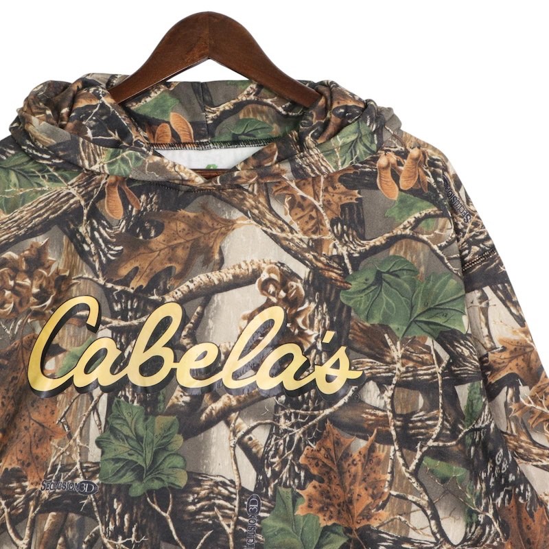 【楽天市場】大きいサイズ メンズUS-3XLサイズ カベラス Cabela's リアルツリー柄 長袖スウェットパーカー フーディー アウトドア ハンティング 胸囲約142cm 茶 ブラウン系 ...