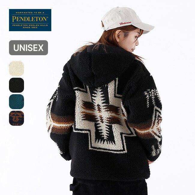 【楽天市場】ペンドルトン ボアジップフーディ ユニセックス PENDLETON BOA ZIP HOODIE メンズ レディース 3475-3015 トップス アウター コート ジャケット ...