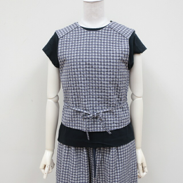 【楽天市場】セールqiri（キリ） BL-008-24-1qi ★sashiko check ベストbulle de savon(ビ ...