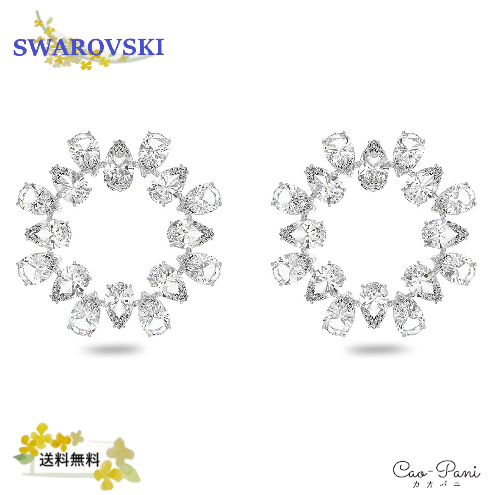 【楽天市場】スワロフスキー ピアス レディース シルバー シンプル Millenia フープピアス SWAROVSKI 5601509：カオパ ...