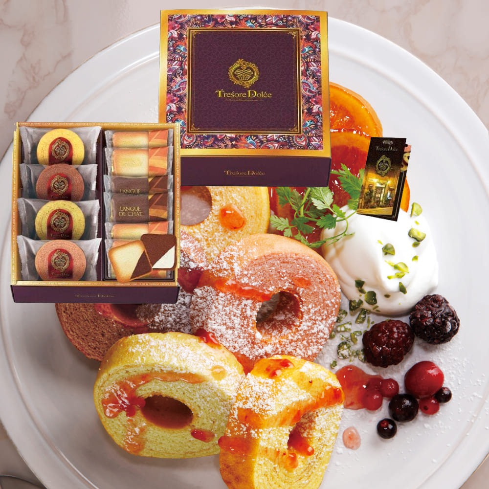 【楽天市場】40%OFF Tresore Dolce フルーツカラーバウム＆ラングドシャ TRE-BJ3 お菓子 スイーツ コーヒー 詰め合わせ 個包装 焼き菓子 内祝い お歳暮 お彼岸 お ...