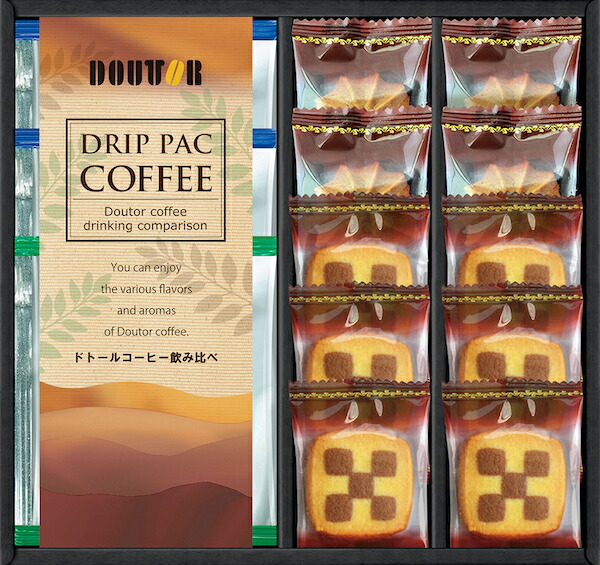 【楽天市場】半額 50%OFF ドトールコーヒー＆スイーツバラエティ FADH-AEX 個包装 焼き菓子 コーヒー 内祝い お年賀 お彼岸 お祝い 出産祝い 結婚祝い お供え 粗供養 満中陰志 ...