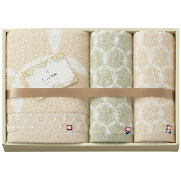 【楽天市場】40%OFF ル・セルクル 今治産タオルセット LC4150 B4 内祝い お祝い 出産 結婚 快気祝い お歳暮 粗供養 志 御供 満中陰志 お礼 お見舞い：caprice.Gift