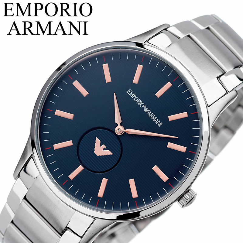 【楽天市場】EMPORIO ARMANI 腕時計 エンポリオ アルマーニ 時計 レナート RENATO メンズ 男性 ネイビー AR11137 ...