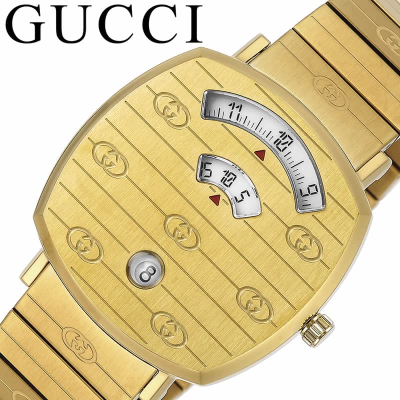 【楽天市場】グッチ 腕時計 GUCCI 時計 グリップ GRIP ユニセックス YA157403 ホワイト ゴールド イタリア ブランド 高級 ...