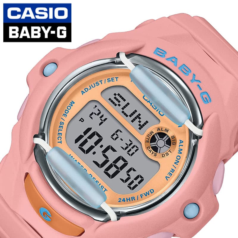 【楽天市場】カシオ 腕時計 CASIO 時計 ベイビー ジー BABY-G レディース CASIO-BG-169PB-4JF 女性 オレンジ ピンク 頑丈 タフ スポーツ 運動 学校 部活 ...