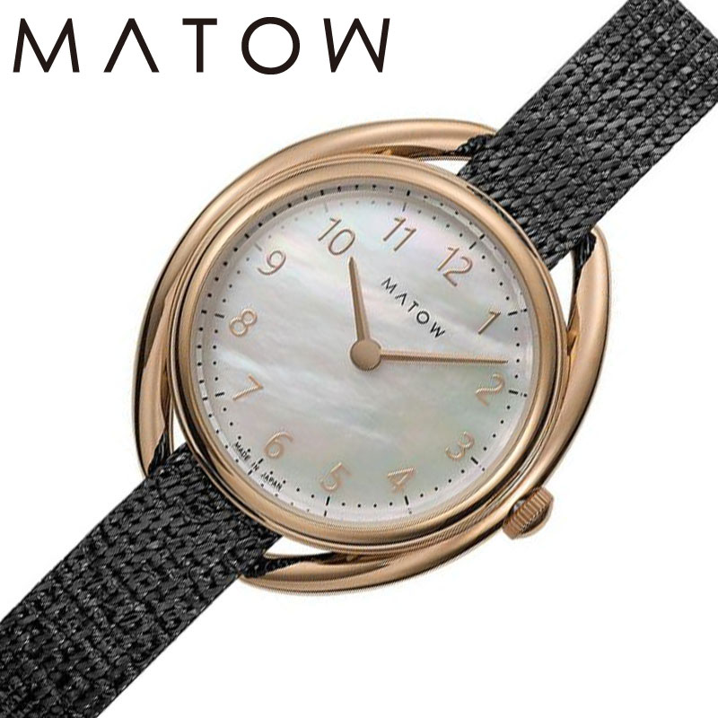 【楽天市場】マトウ 腕時計 MATOW 時計 四季 黒花 Shiki レディース MW001002-RG-BKBK 女性 マザーオブパール ...