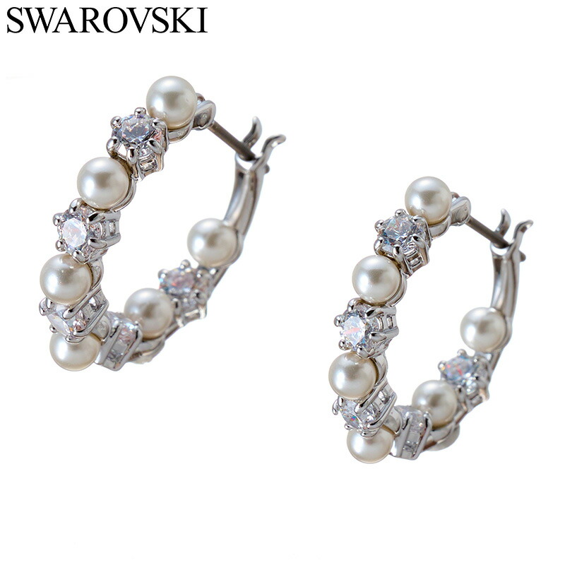 【楽天市場】スワロフスキー アクセサリー Swarovski ピアス レディース アクセサリー クリスタル部分:ホワイト SW-5709256 ...