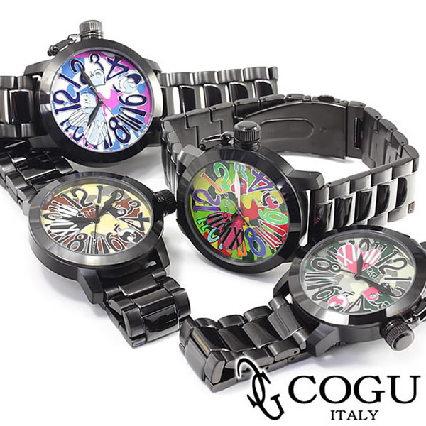 【楽天市場】箱なし 選べる4色！コグ腕時計 COGU時計 COGU 腕時計 コグ 時計 マルチカラー ブラック グリーン ブルー ブラウン ...