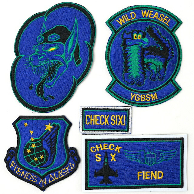 【楽天市場】Military Patch（ミリタリーパッチ）36th FIGHTER SQUADRON 5枚セット [フック付き ...