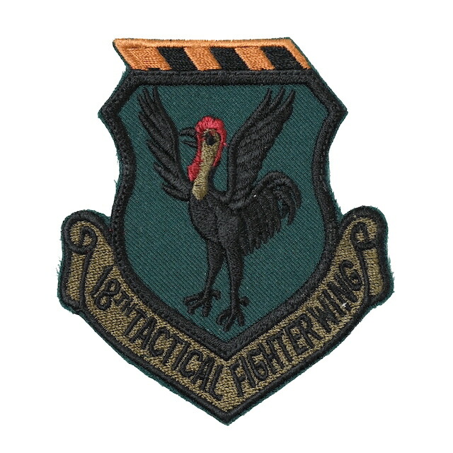 【楽天市場】Military Patch（ミリタリーパッチ）18TH TACTICAL FIGHTER WING パッチ [フック無し ...