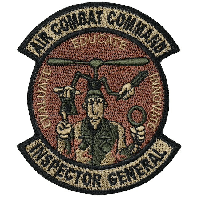 【楽天市場】Military Patch（ミリタリーパッチ）AIR COMBAT COMMAND INSPECTOR GENERAL [OCP ...