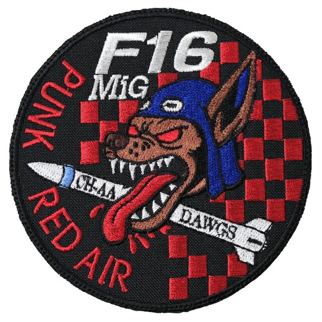 【楽天市場】Military Patch（ミリタリーパッチ）USAF F-16 MiG KILL “RED FLAG” [フック付き ...