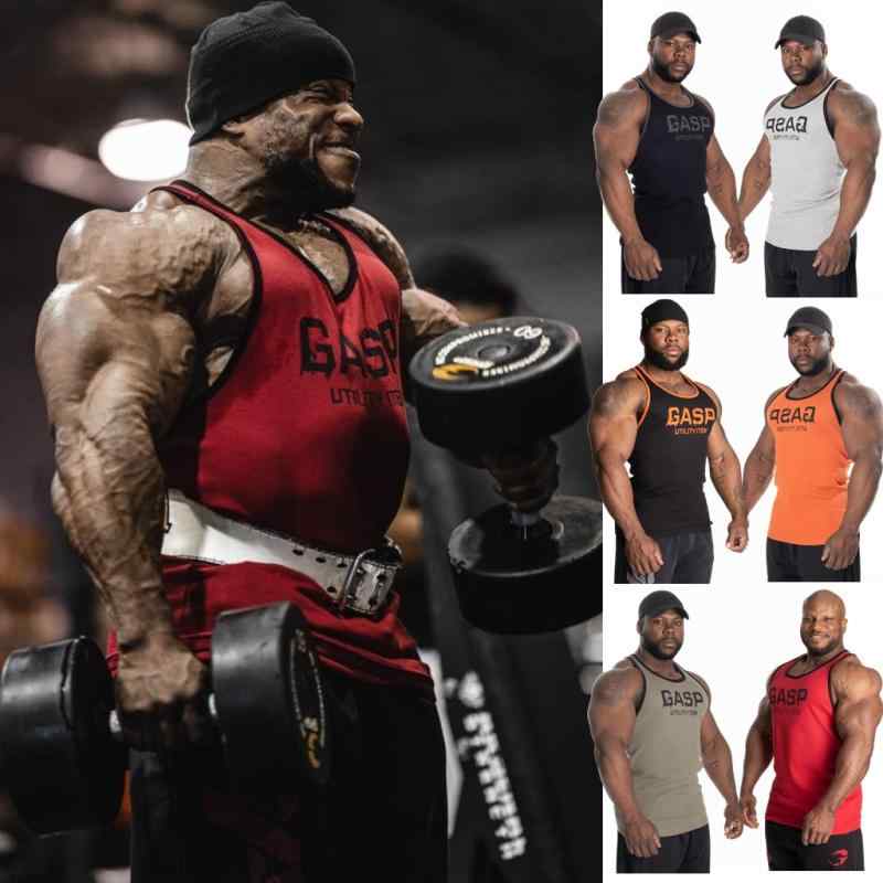 【楽天市場】ジム トレーニング トレーニング用品 GASP ベスト フィットネス ボディービル タイト チョッキ I 字型 ランニング ...