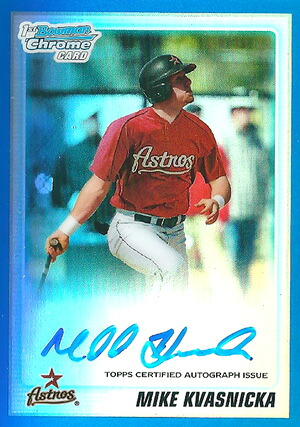 【楽天市場】マイク・クバスニッカ MLBカード Mike Kvasnicka 2010 Bowman Chrome Draft ...