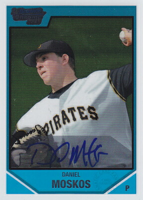 【楽天市場】【ダニエル モスコス】2007 Bowman Draft Chrome Draft Pick Autograph /Daniel ...