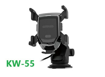 【楽天市場】カシムラ スマホホルダー KW−55 自動開閉式ワイヤレス充電ホルダー 4アーム 前後調節 吸盤取り付け：BIC コネクト
