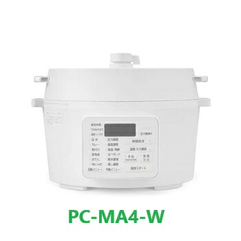 【楽天市場】アイリスオーヤマ 電気圧力鍋 4.0L PC-MA4-W ホワイト 自動メニュー6種類：BIC コネクト