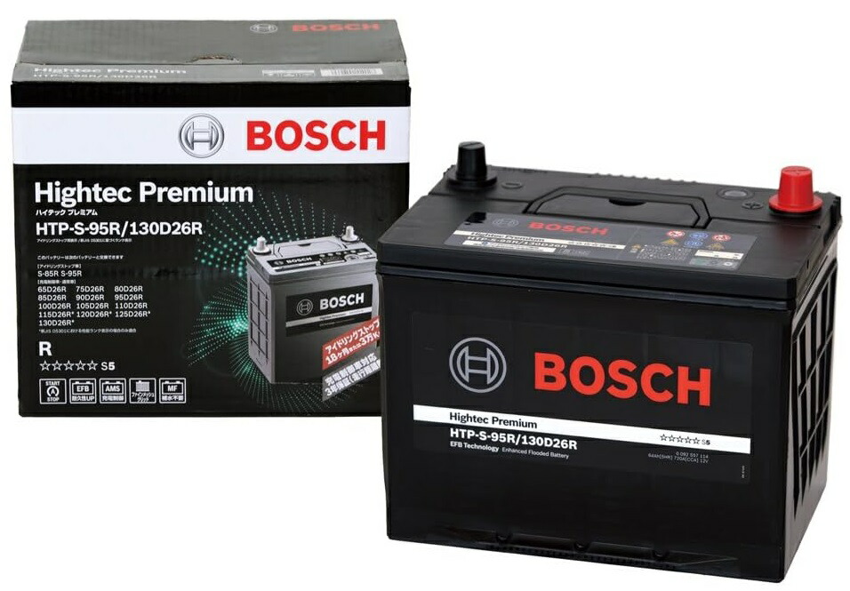【楽天市場】【メーカー取り寄せ】BOSCH ボッシュ ハイテック プレミアム バッテリー S-95R 互換 D26R 国産車用 HTP-S ...